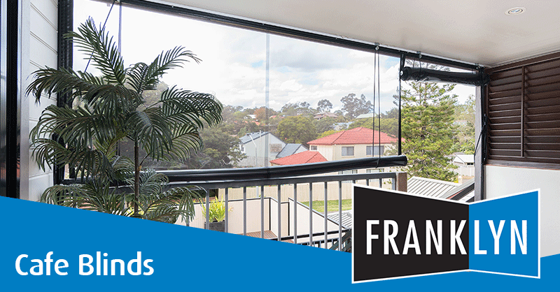 Cafe Blind | Cost effective outdoor blind to keep rain out.