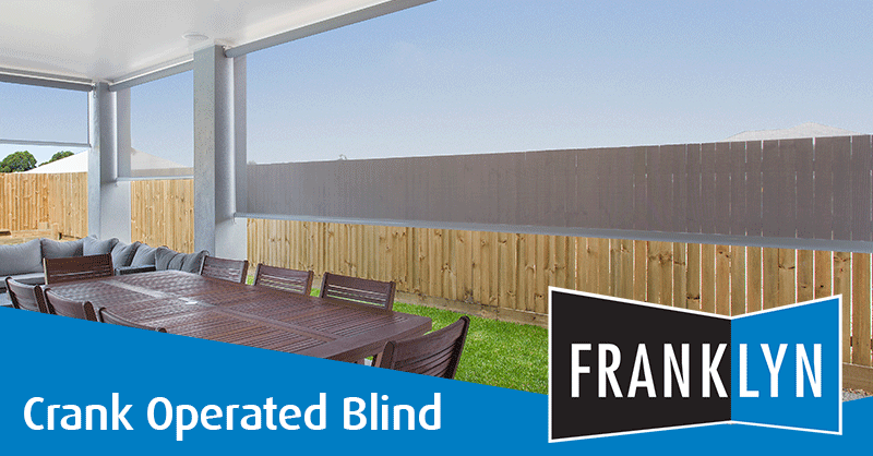 Crank Operated | Outdoor Blind one of many by Franklyn.