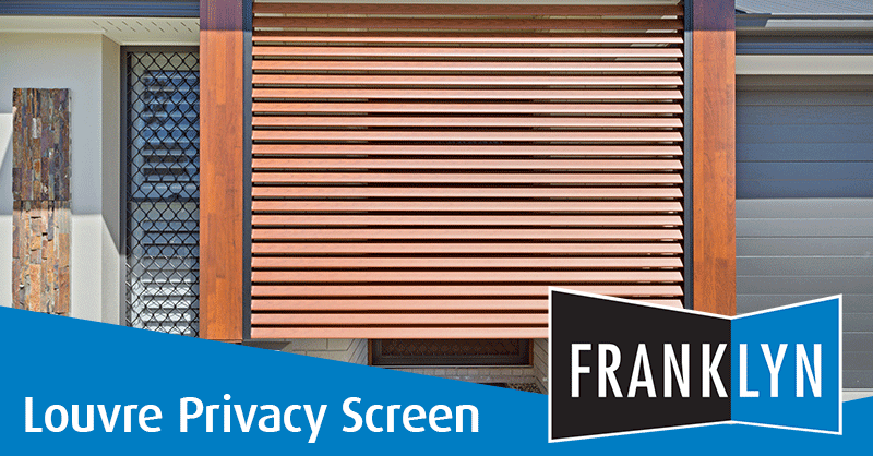 Louvre Privacy Screen | Proudly locally made at Franklyn.